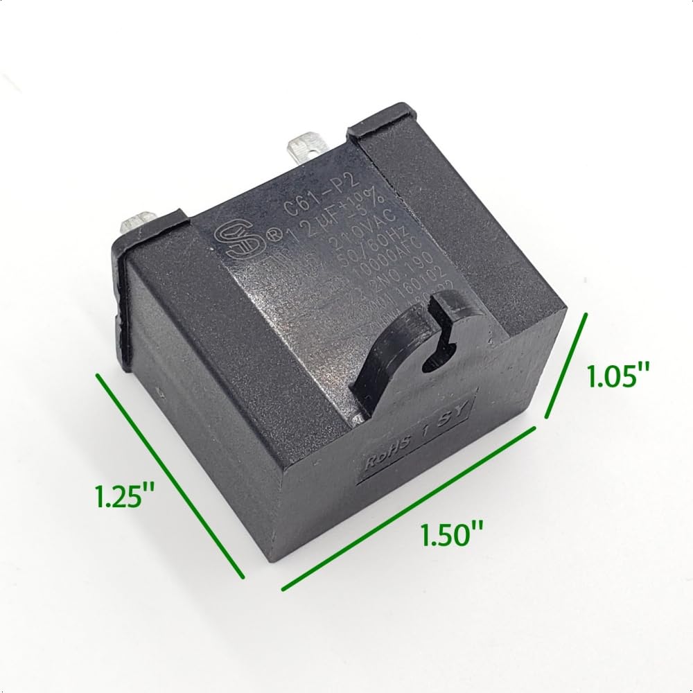 C61-P2 Capacitor 12uF 210VAC 50/60Hz 10000AFC C22.2NO.190 85 C – QXParts