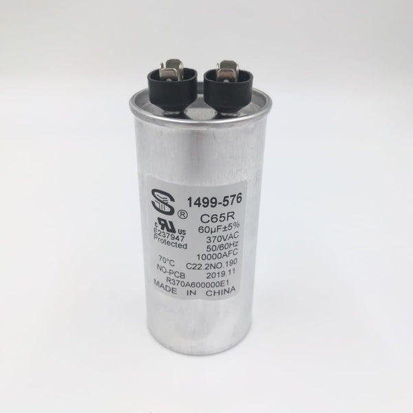 C65R Capacitor 60 uF Motor Round Run Compatible with Coleman 1499-576 ...